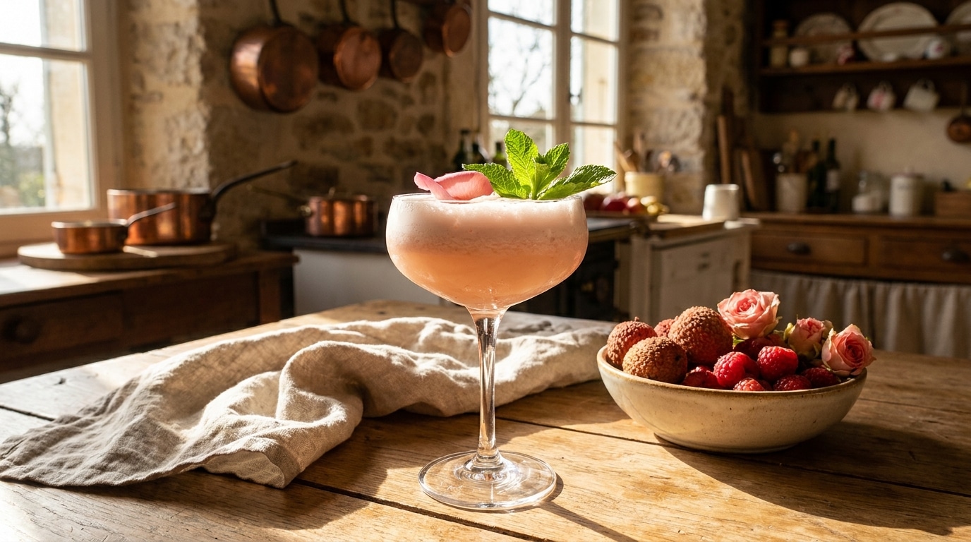Un jour, un cocktail : Mocktail rose-litchi, le secret d'une étonnante ...